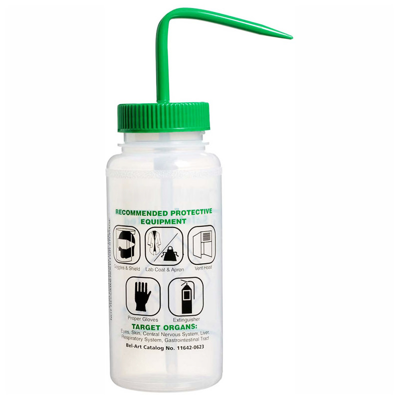 248676 - Safety Vented Solvent Wash Bottles, 16oz, Methanol, 3 per Case