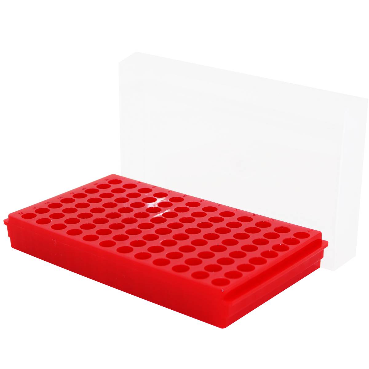 145913 - Flipper Micro-Tube Racks, 96 Capacity, Red, 5 per Case