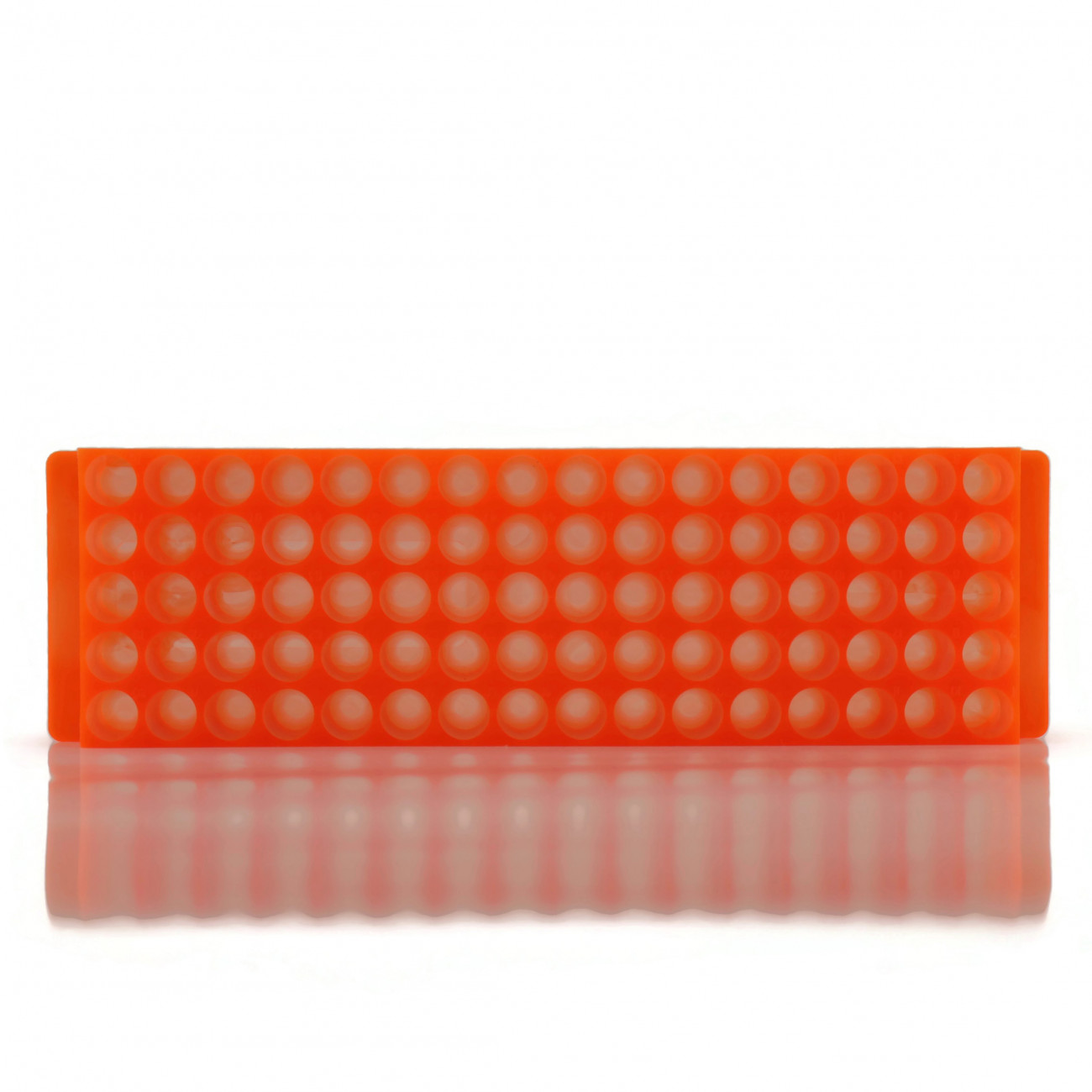 164101 - Micro-Tube Rack, 80 Tube Capacity, Fluorescent Orange Color, 5 ...