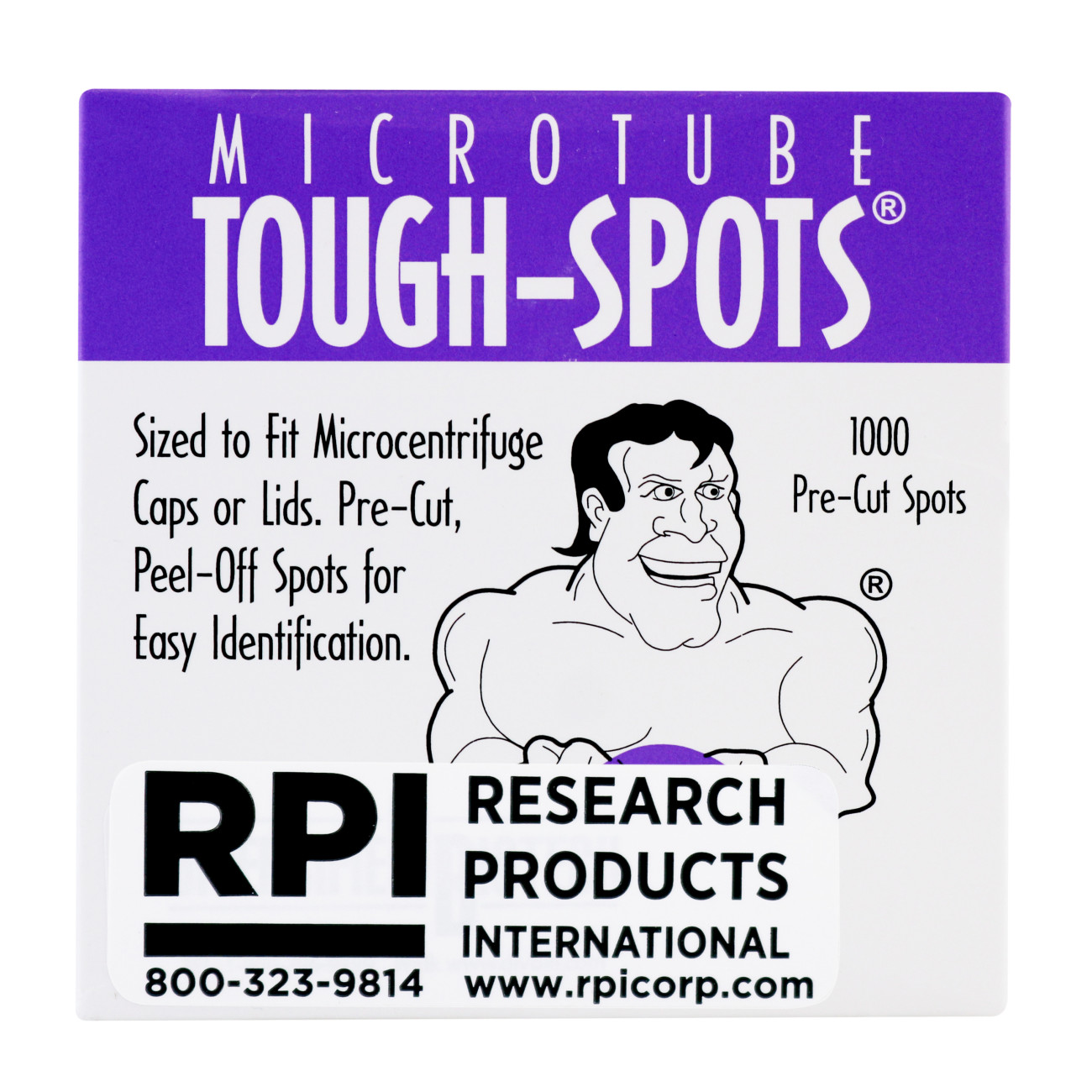 247106L - Tough-Spots, 3/8 Inch Diameter for 0.5-2.0ml Tubes, Lavender ...