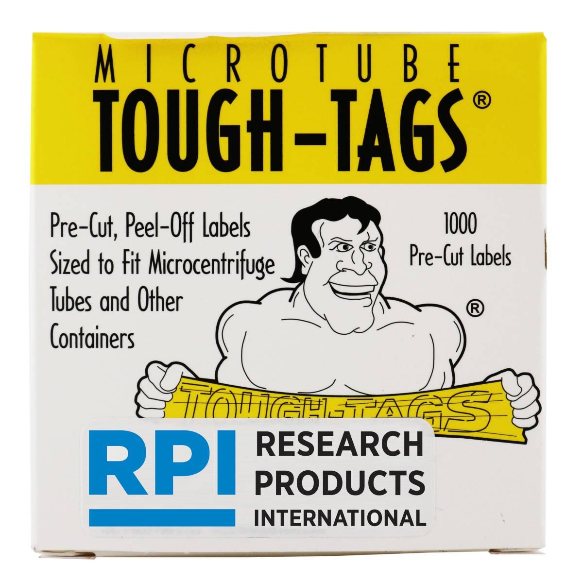 247113 - Tough-Tags, 1.28 x 0.5 Inch Labels for 1.5-2.0ml Tubes, Yellow ...