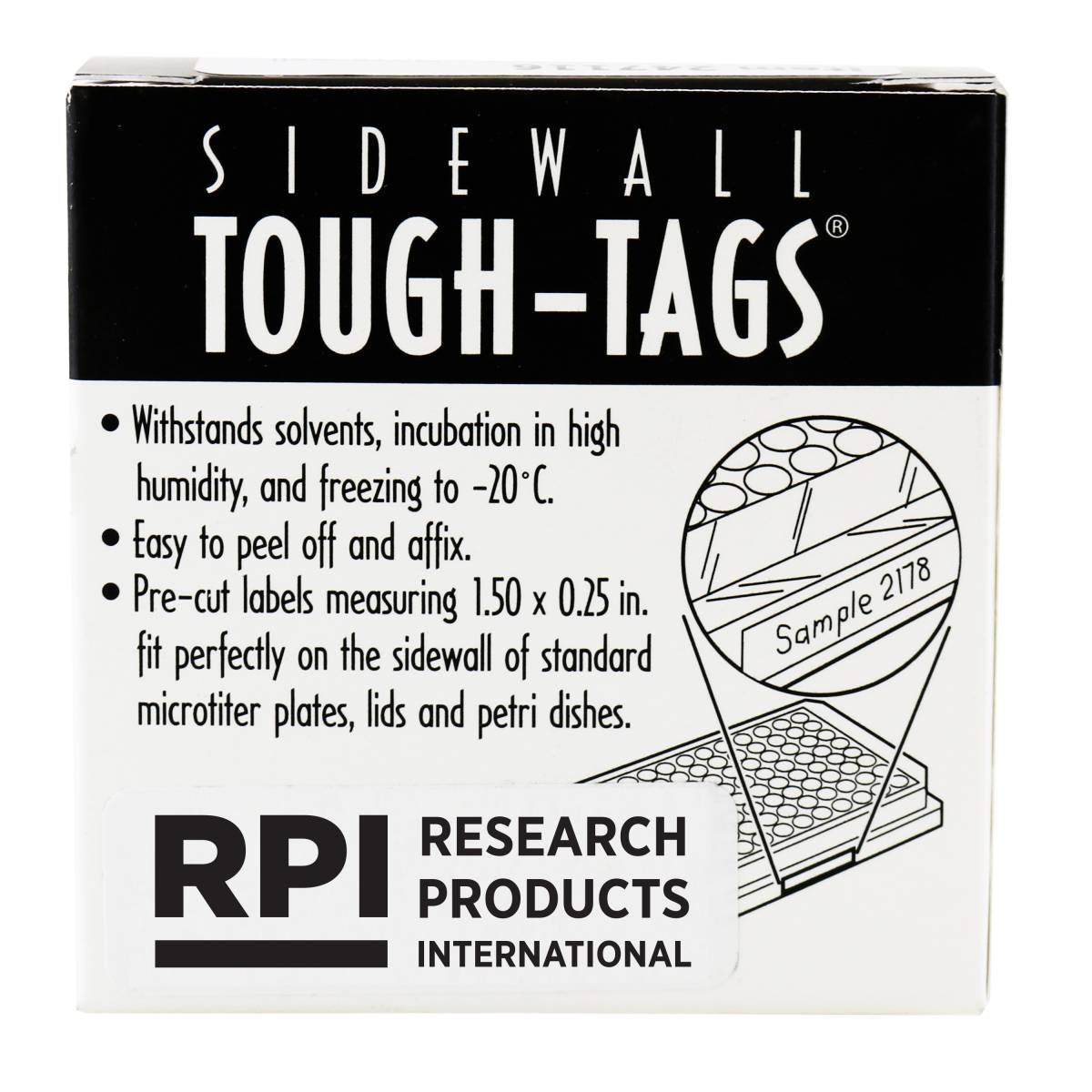 247116 - Sidewall Tough-Tags for Micro-well Plates/Petri Dishes, White ...