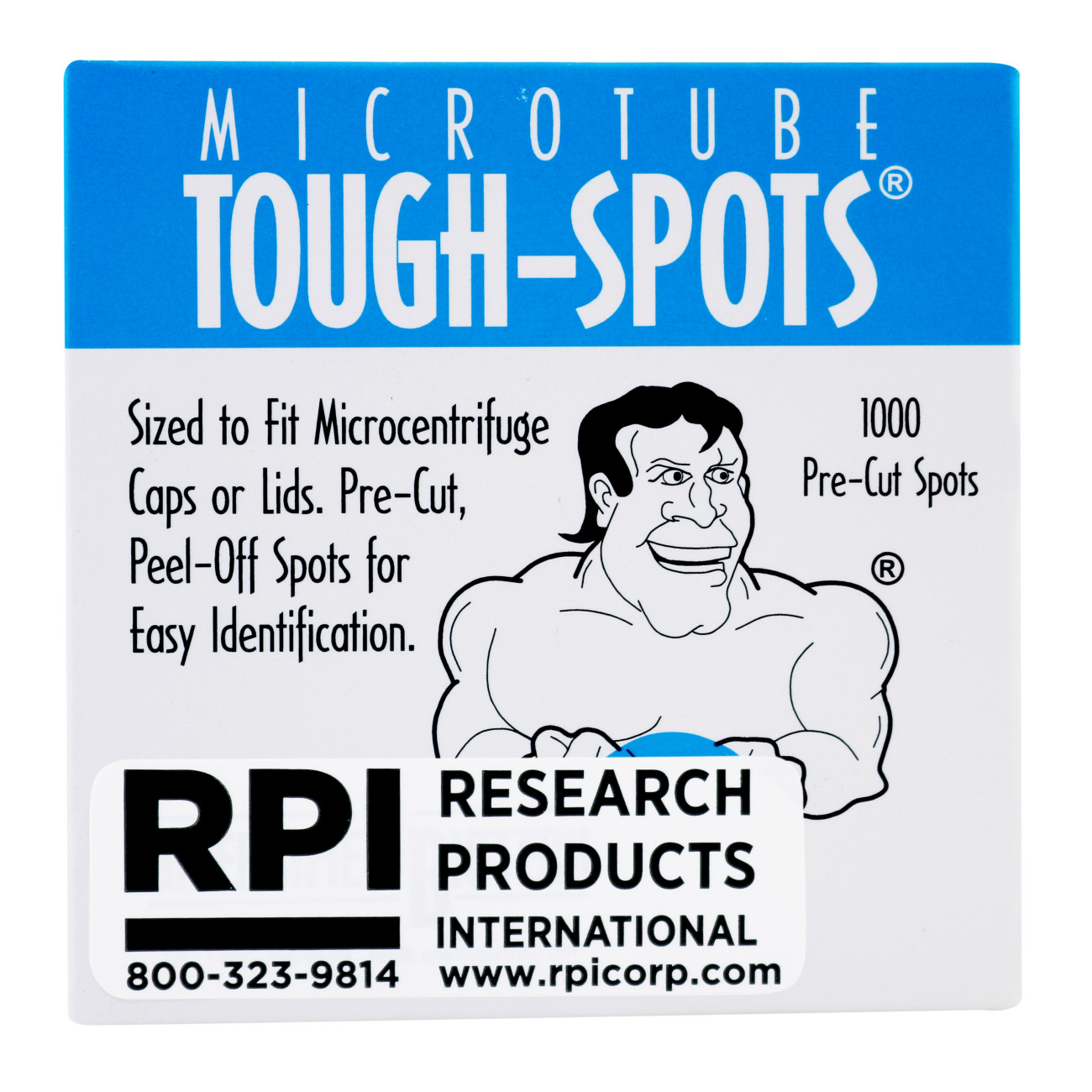 247129B - Tough-Spots, 1/2 Inch Diameter for 1.5-2.0ml Tubes, Blue ...