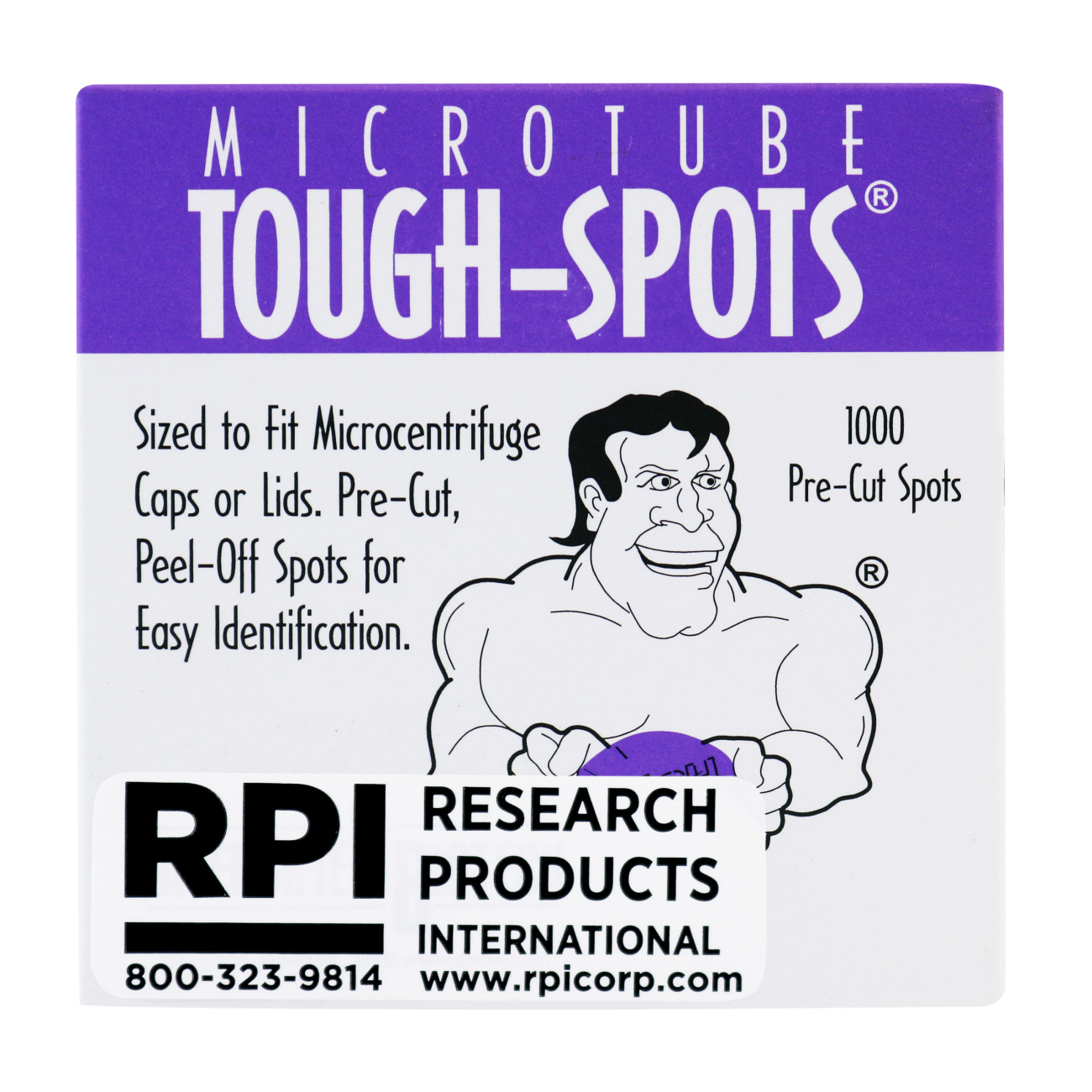 247129L - Tough-Spots, 1/2 Inch Diameter for 1.5-2.0ml Tubes, Lavender ...