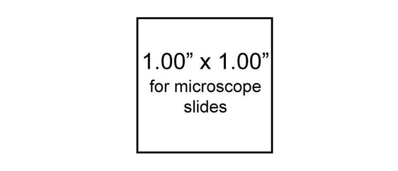 247143 - Tough-Tags Microscope Slide Labels, 1.0 x 1.0 Inch, Laser ...