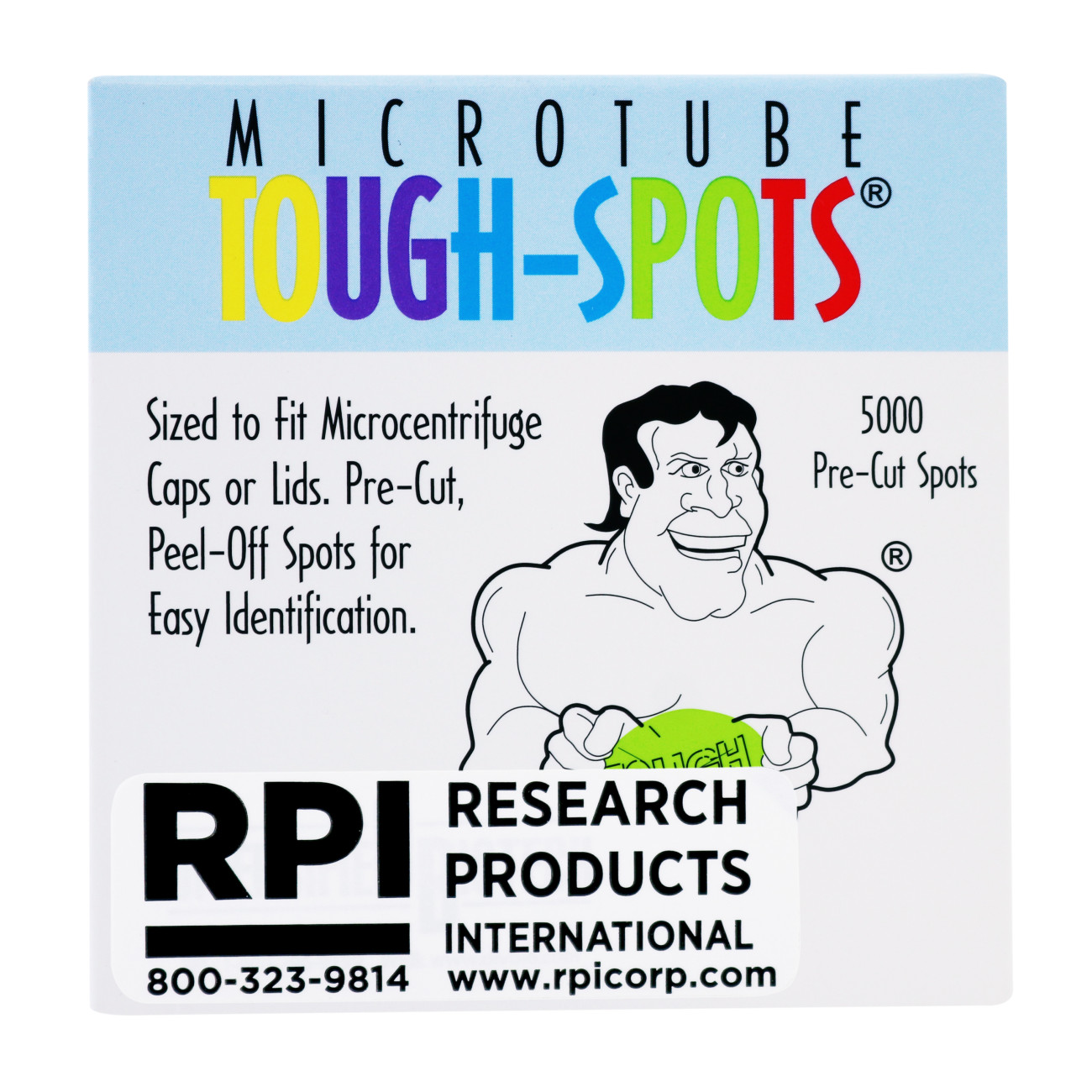 247161 - Tough-Spots Multi-Roll, 3/8" Diameter, White, 5 Labels Across ...