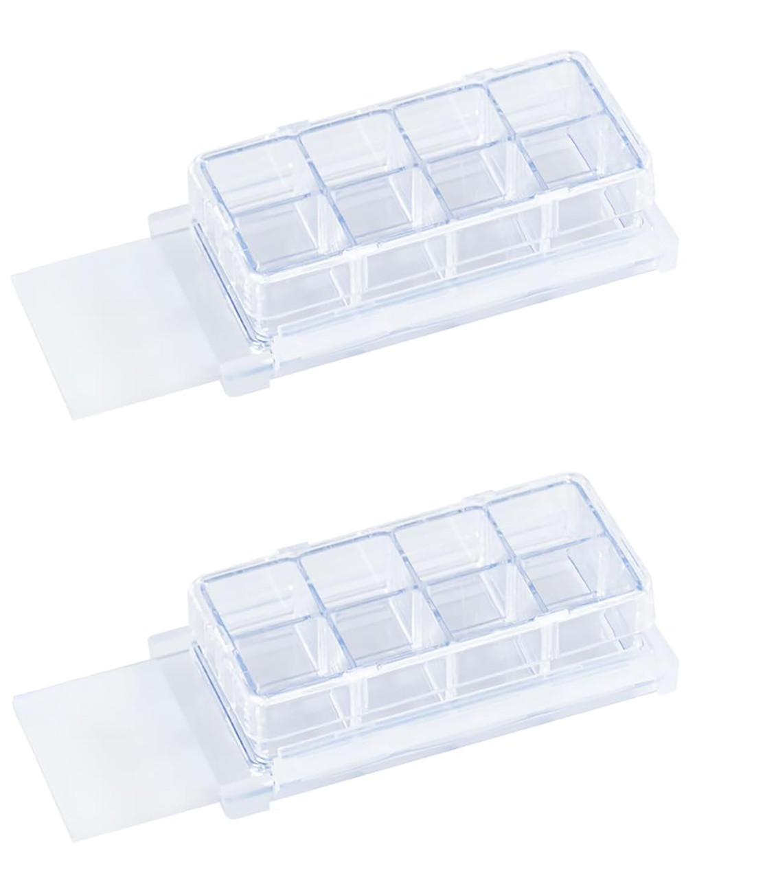 247213 - CELL CULTURE SLIDE, 8 WELLS, PS FRAME, GLASS SLIDE, PP HOLDER ...