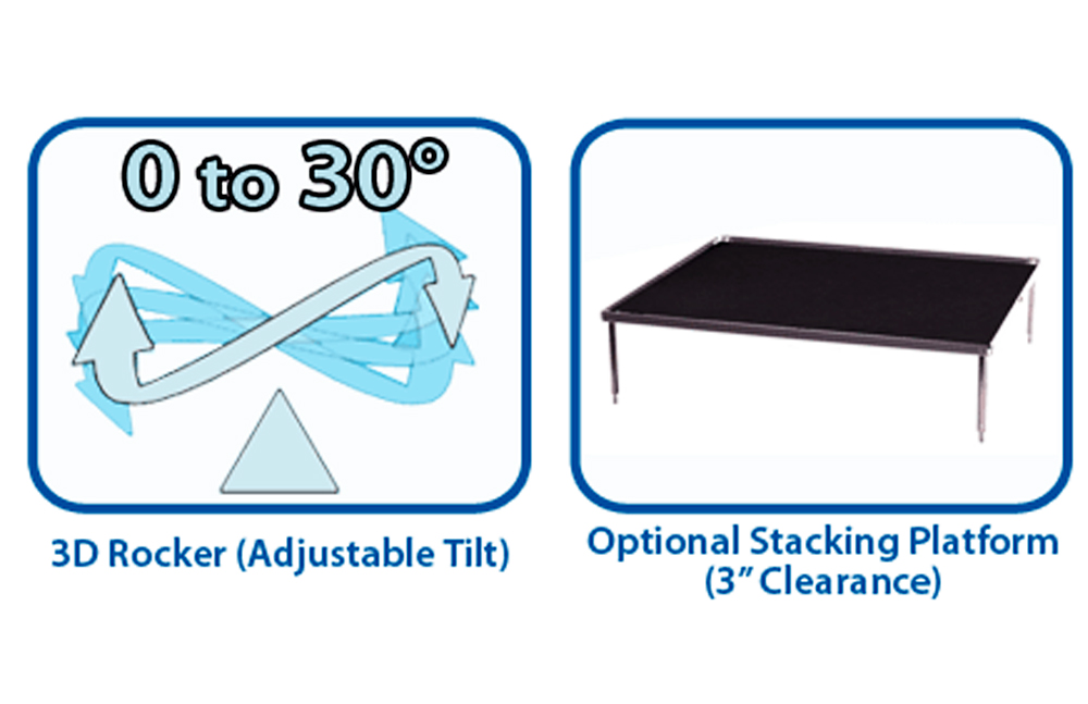 248554P - Extra Platform with Flat Mat for 3D Orbital Platform Rocker