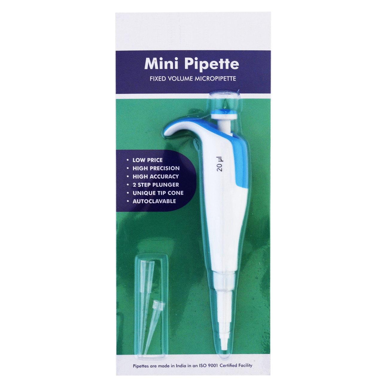 347021 - Mini-Pipettor, 20ul, Blue