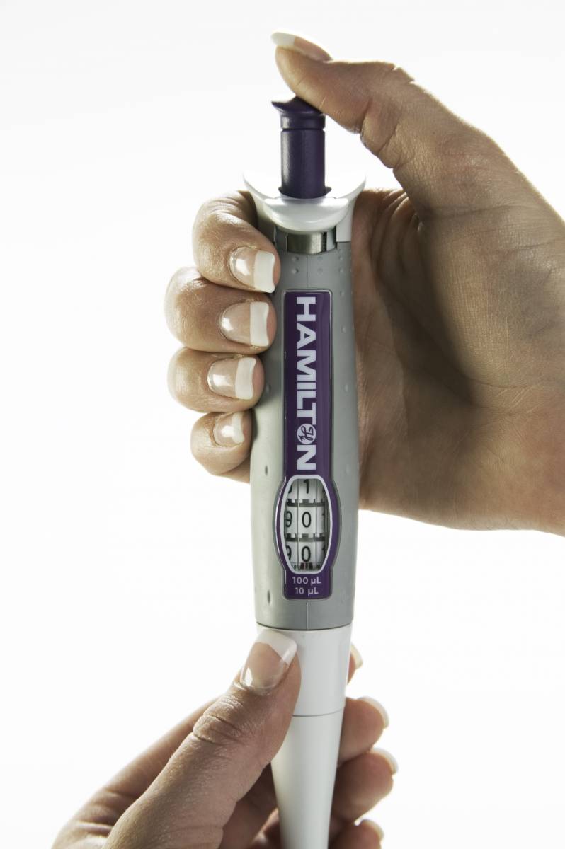 551936 - Hamilton SoftGrip Pipettes, Adjustable Volume, 10-100µl