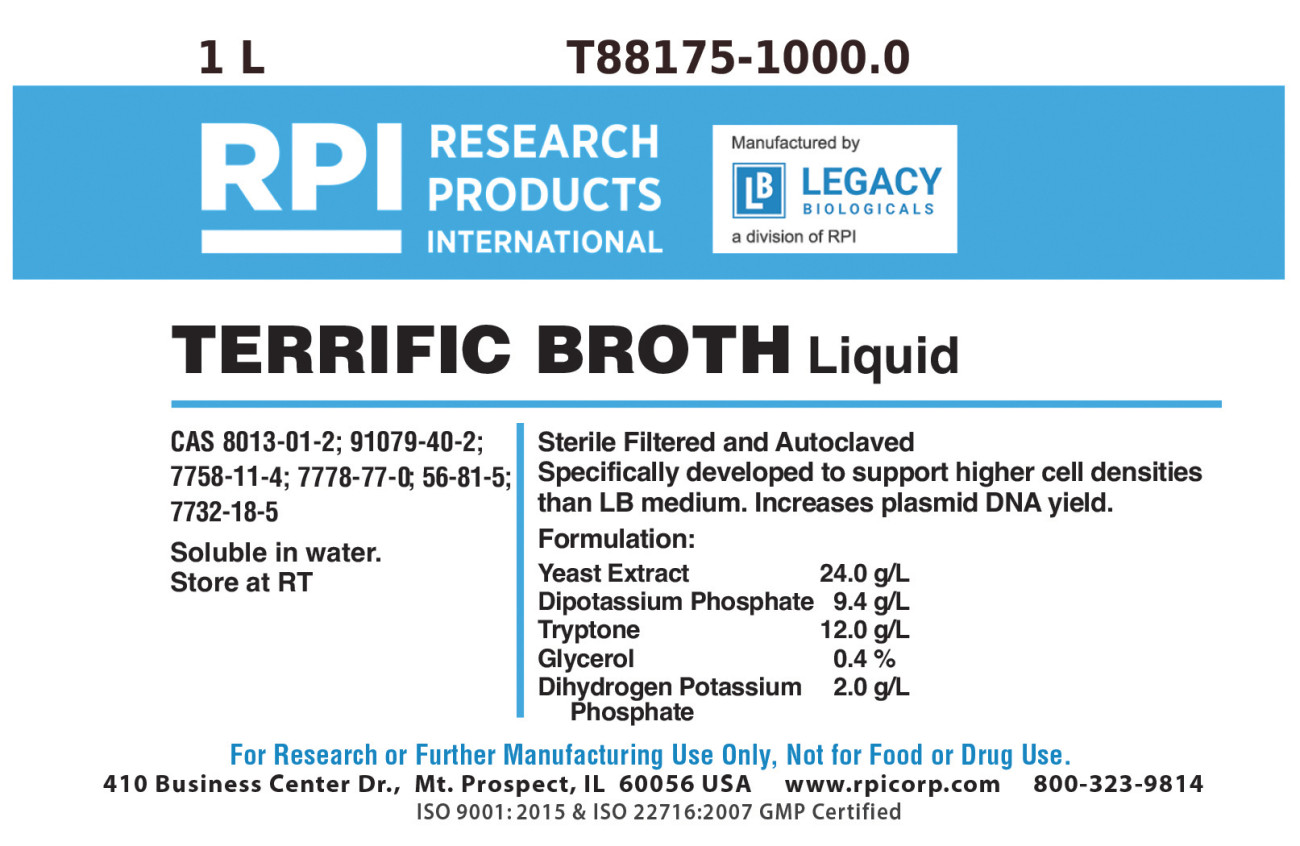 T88175-1000.0 - Terrific Broth, Liquid, 1 Liter