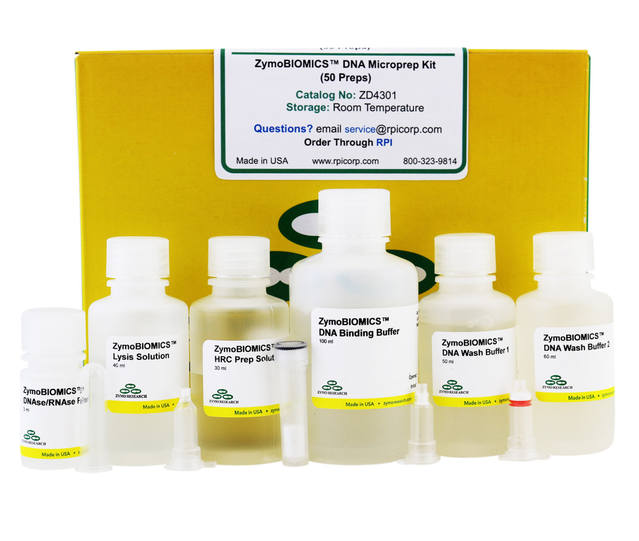 ZD4301 - ZymoBIOMICS DNA Microprep Kit with Lysis Tubes, 50 preps