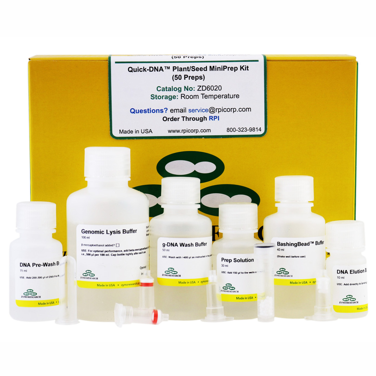 ZD6020 - Quick-DNA Plant/Seed Miniprep Kit, 50 Preps