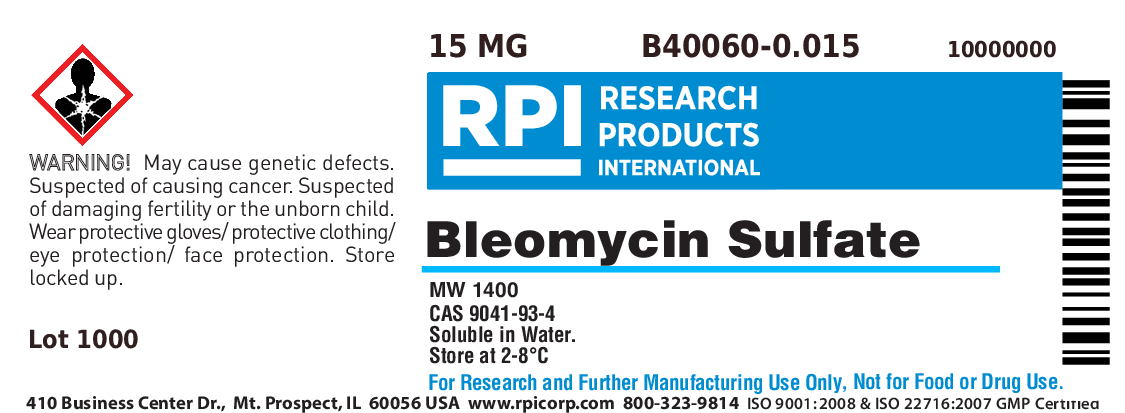 B40060-0.015 - Bleomycin Sulfate, 15 Milligrams