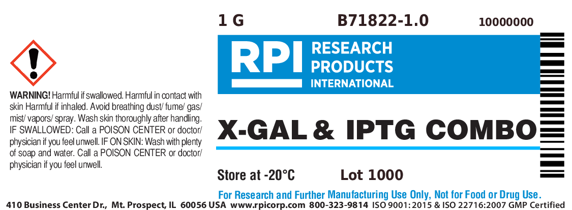 B71822-1.0 - X-GAL and IPTG Combo, 1 Gram Bottle of Each