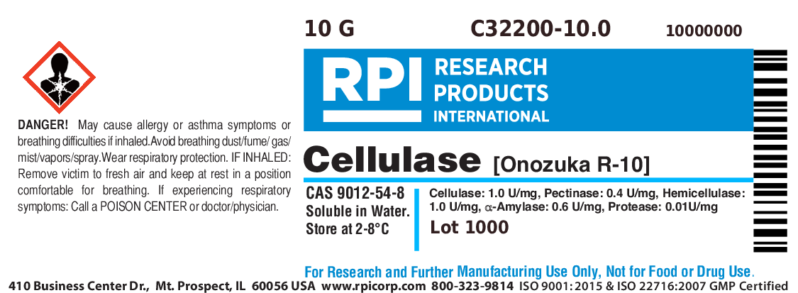 C32200-10.0 - Cellulase [Onozuka R-10], 10 Grams
