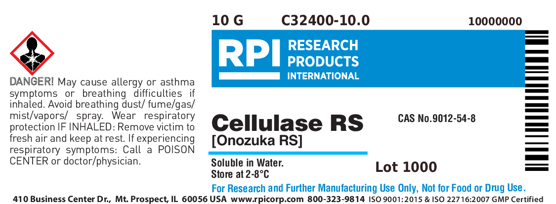 C32400-10.0 - Cellulase RS [Onozuka RS], 10 Grams