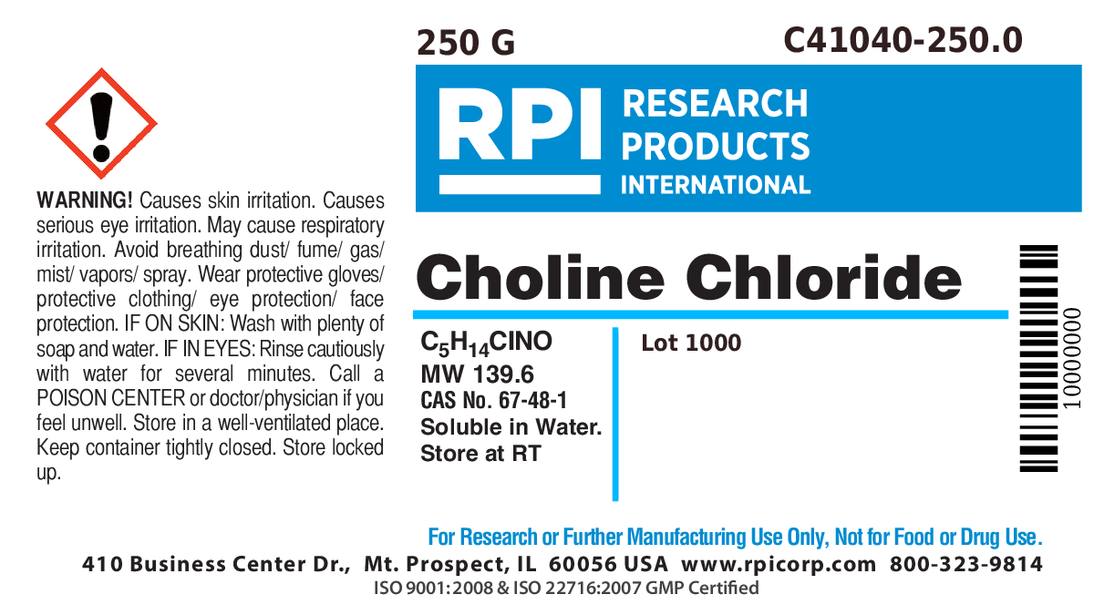 C41040-250.0 - Choline Chloride, 250 Grams