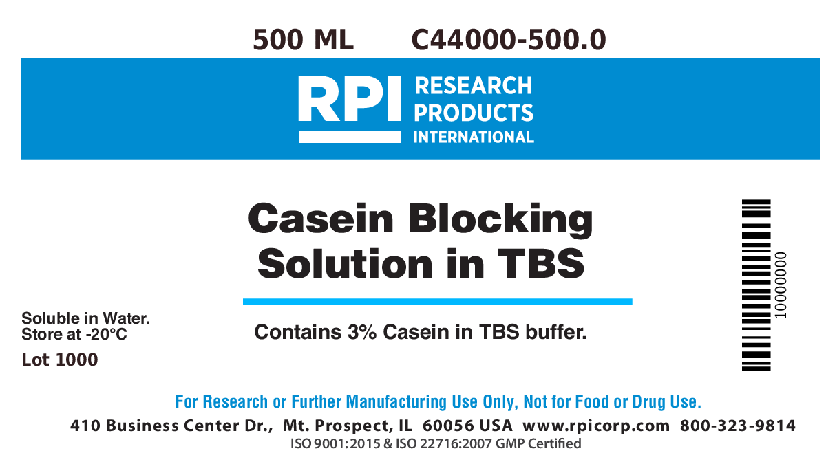 C44000-500.0 - Casein Blocking Solution in TBS, 500 Milliliters