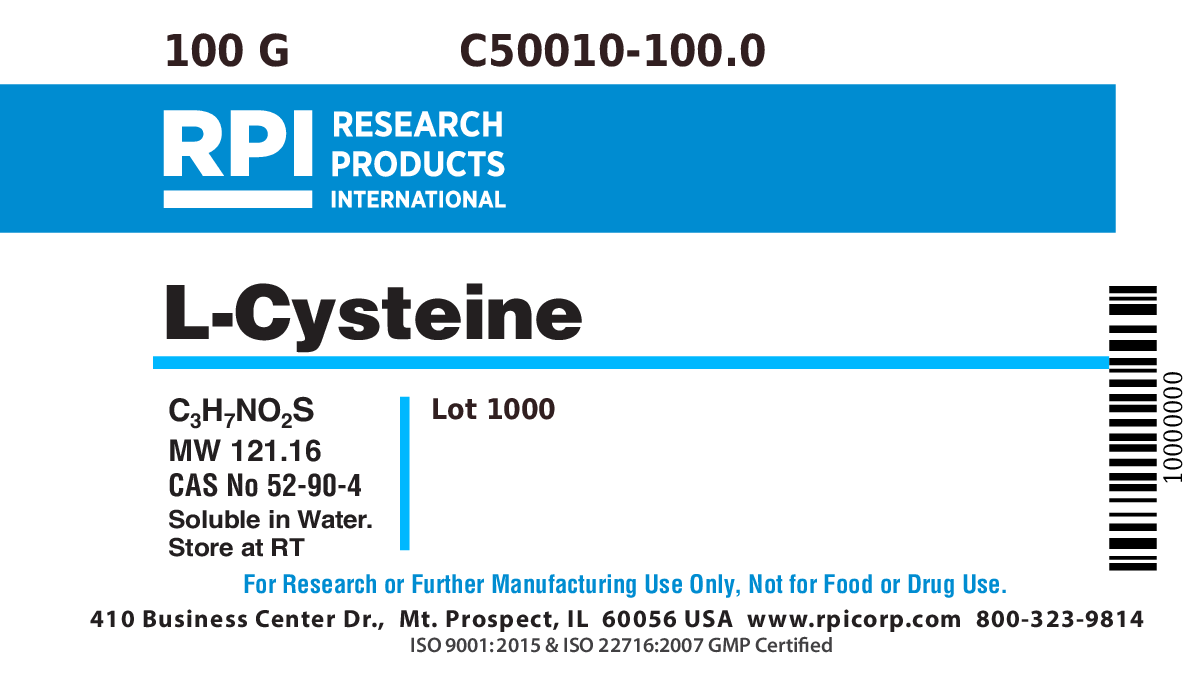 C50010-100.0 - L-Cysteine, 100 Grams