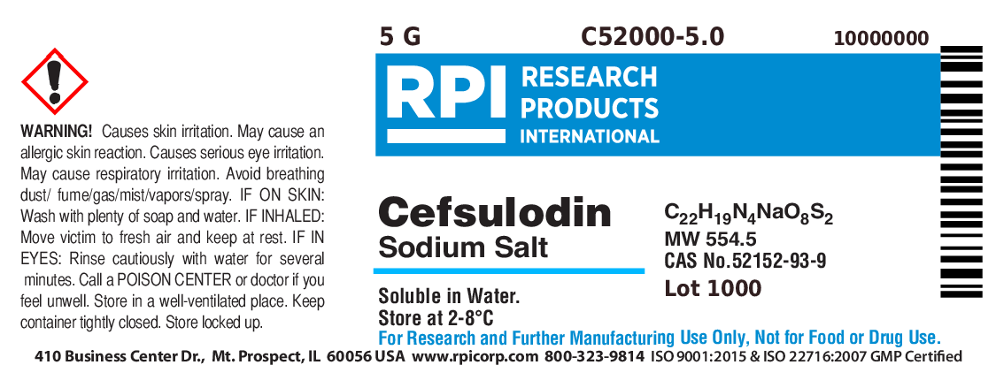 C52000-5.0 - Cefsulodin, Sodium Salt, 5 Grams