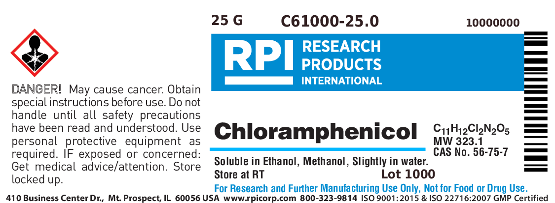 C61000-25.0 - Chloramphenicol, 25 Grams