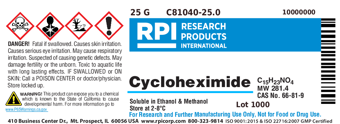 C81040-25.0 - Cycloheximide, 25 Grams