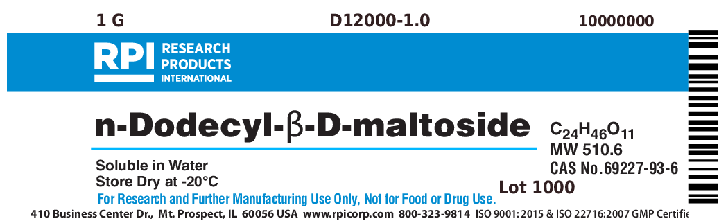 D12000-1.0 - n-Dodecyl-β-D-maltoside, 1 Gram