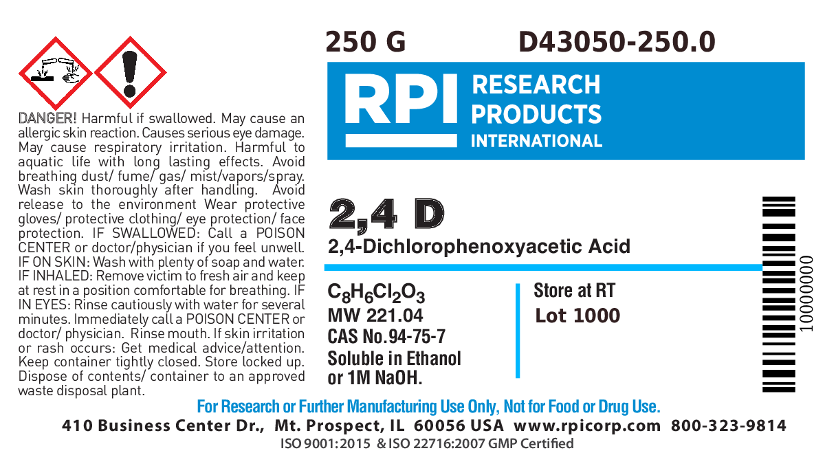 D43050-250.0 - 2,4-Dichlorophenoxyacetic Acid [2,4 D], 250 Grams