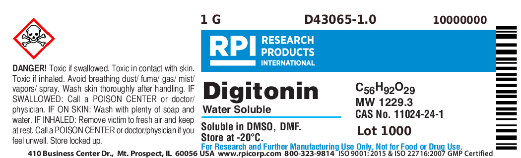 D43065-1.0 - Digitonin, Water Soluble, 1 Gram