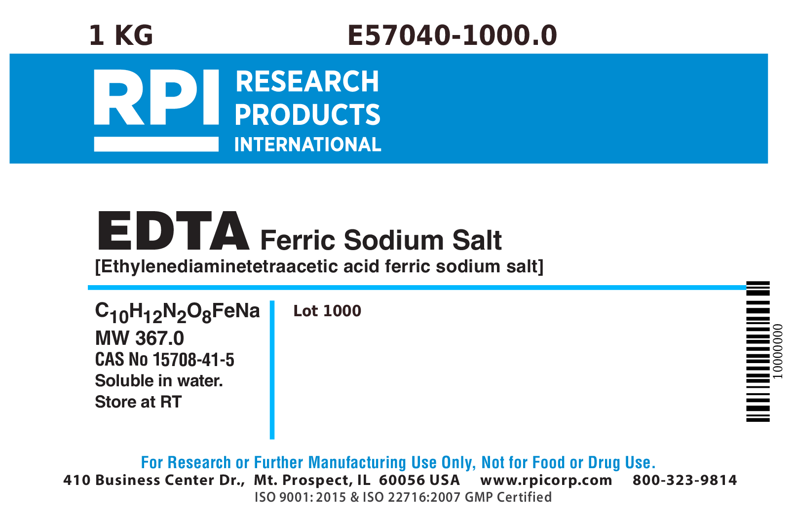 E57040-1000.0 - EDTA Ferric Sodium Salt [Ethylenediaminetetraacetic ...