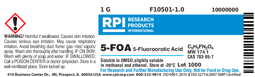F10501-1.0 - 5-FOA [5-Fluoroorotic acid], 1 Grams