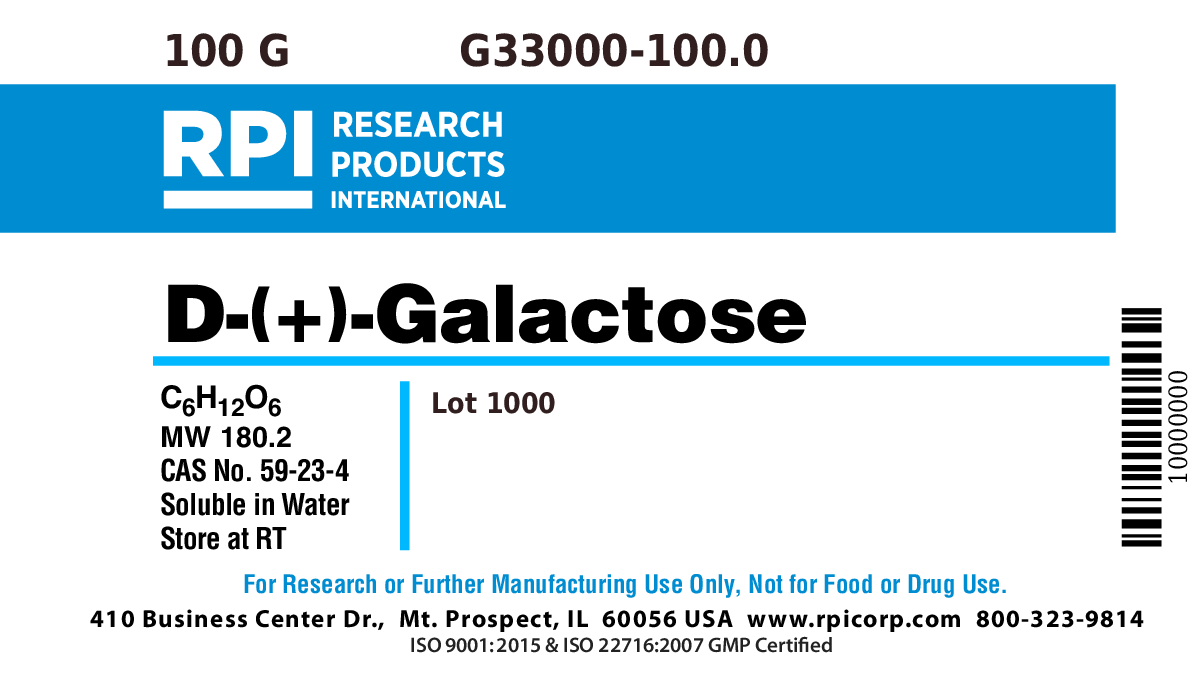 G33000-100.0 - D-(+)-Galactose, 100 Grams