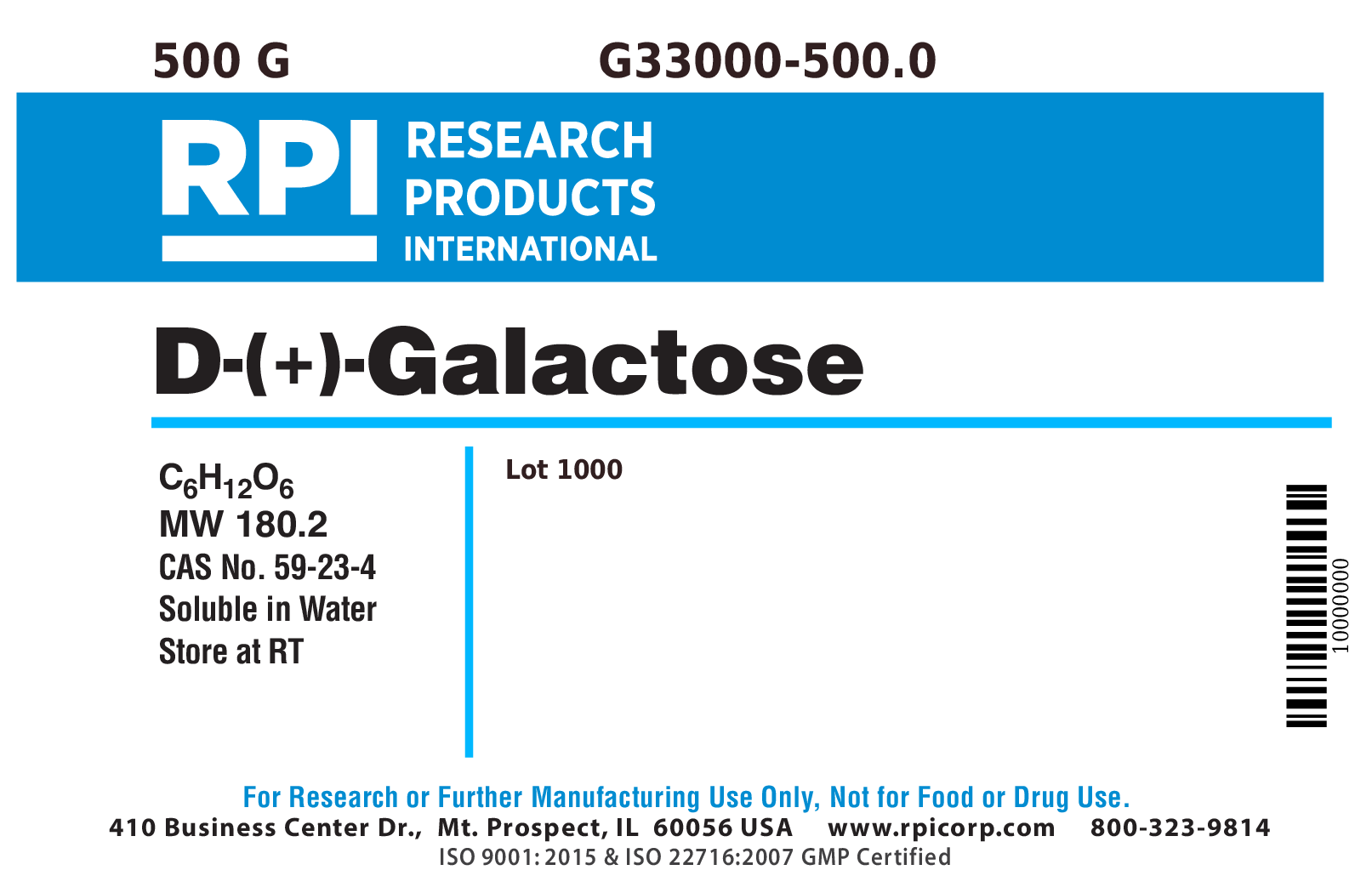 Uses Of Galactose