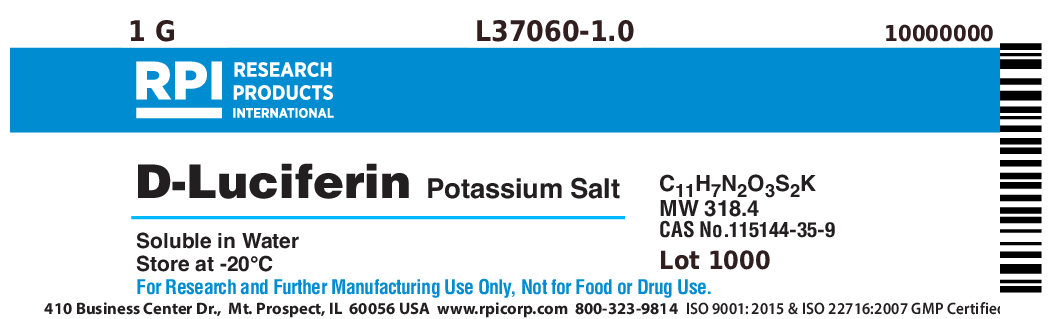 L37060-1.0 - D-Luciferin Potassium Salt [4,5-Dihydro-2-(6-hydroxy-2 ...