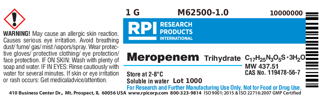 M62500-1.0 - Meropenem Trihydrate, 1 Gram