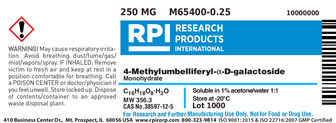 M65400-0.25 - 4-Methylumbelliferyl-α-D-Galactopyranoside Monohydrate [4-Methylumbelliferyl-α-D ...