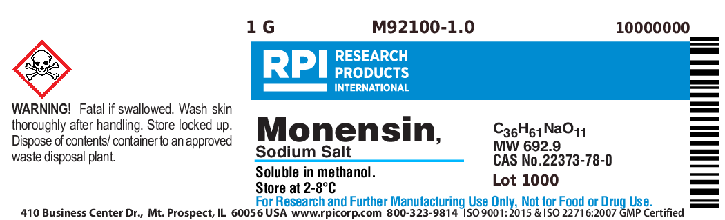 M92100-1.0 - Monensin Sodium Salt, 1 Gram