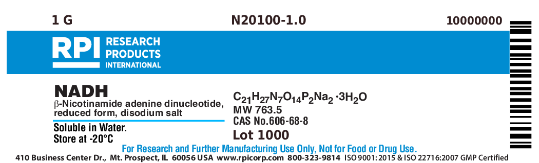 N20100-1.0 - NADH [B-Nicotinamide adenine dinucleotide, reduced form ...