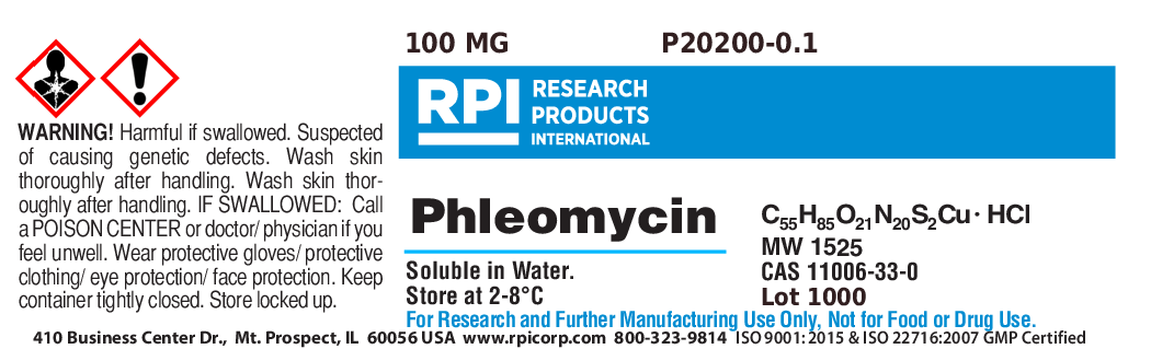P20200-0.1 - Phleomycin, Powder, 100 Milligrams
