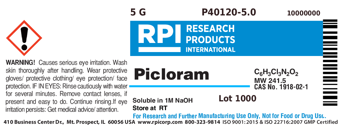 P40120-5.0 - Picloram (4-Amino-3,5,6-Trichloropicolinic Acid), 5 Grams