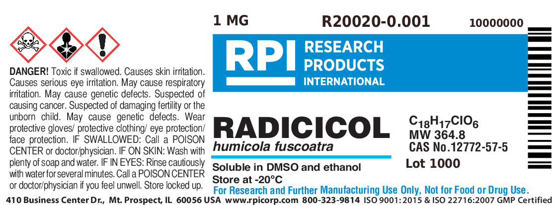 R20020-0.001 - Radicicol [Humicola Fuscoatra], 1 Milligram