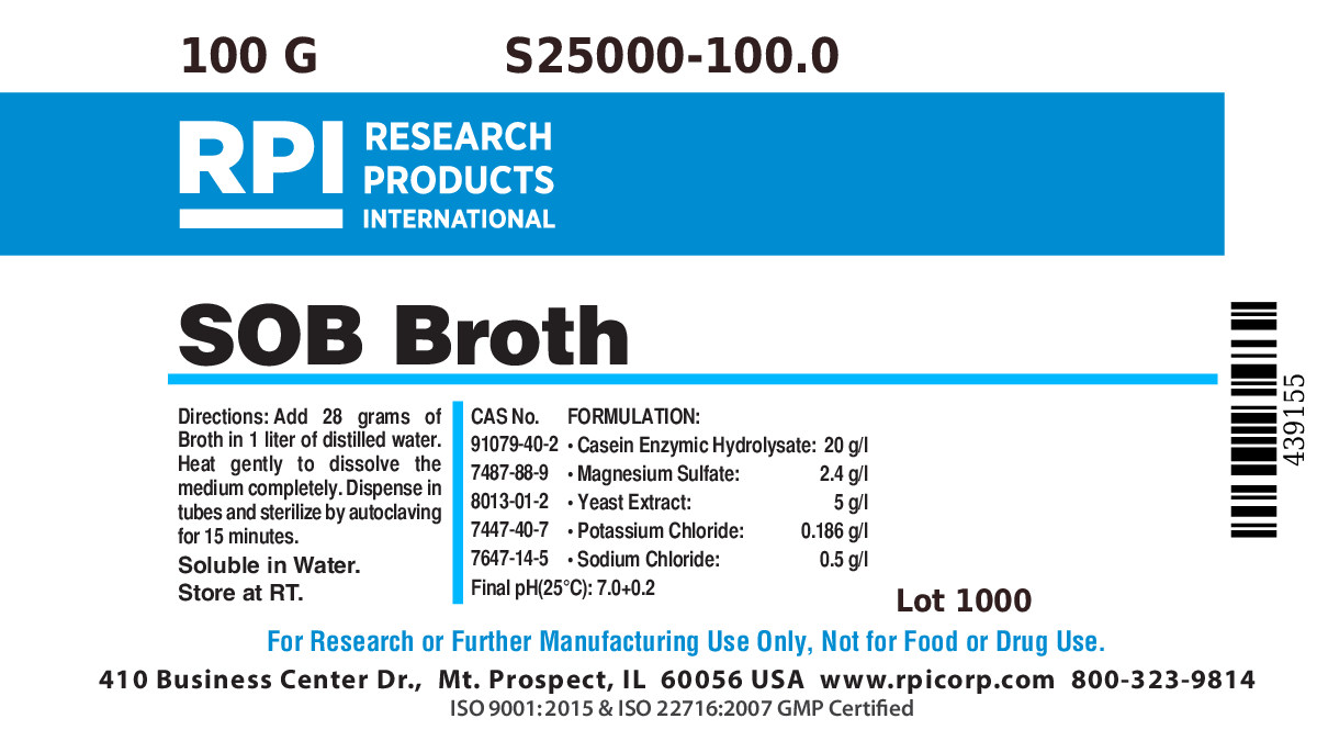 S25000-100.0 - SOB Broth, 100 Grams