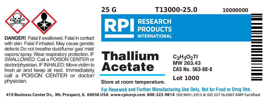 T13000-25.0 - Thallium Acetate, 25 Grams