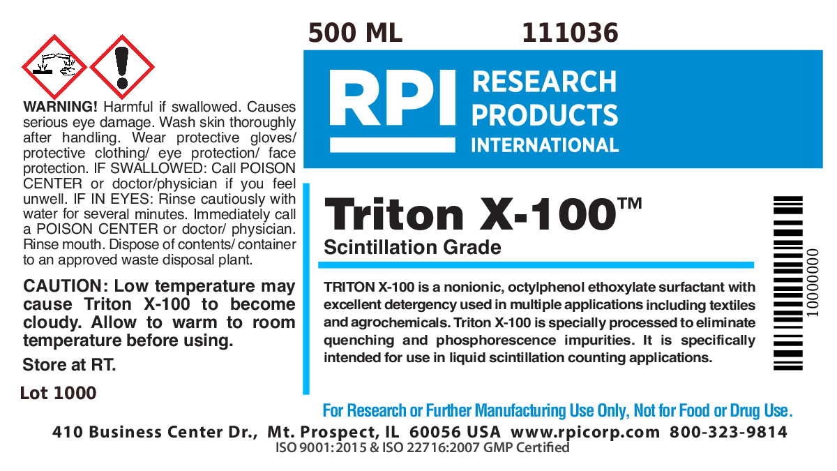 111036 - Triton X-100, Scintillation Grade, 500 Milliliters
