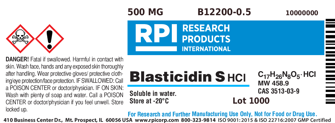 B12200-0.5 - Blasticidin S Hydrochloride Powder, 500 Milligrams