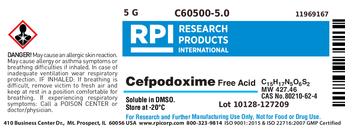 C60500-5.0 - Cefpodoxime Free Acid, 5 Grams