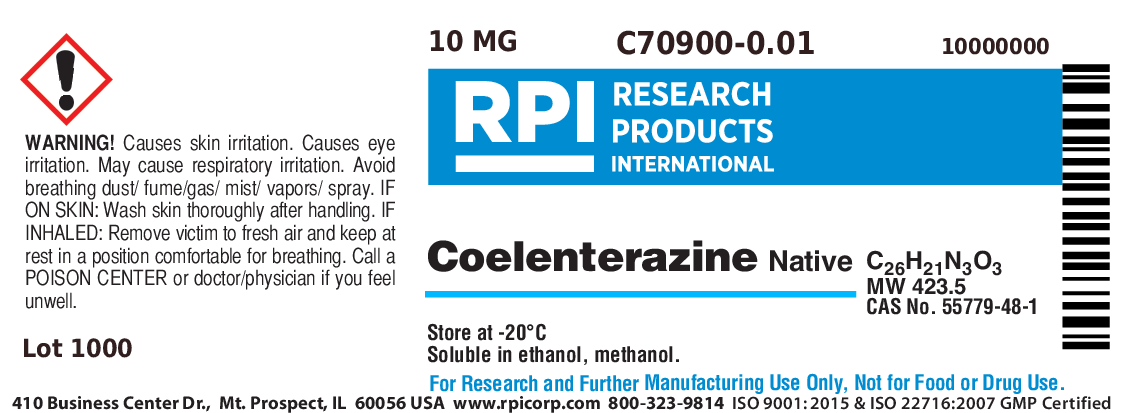 C70900-0.01 - Coelenterazine, Native, 10 Milligrams