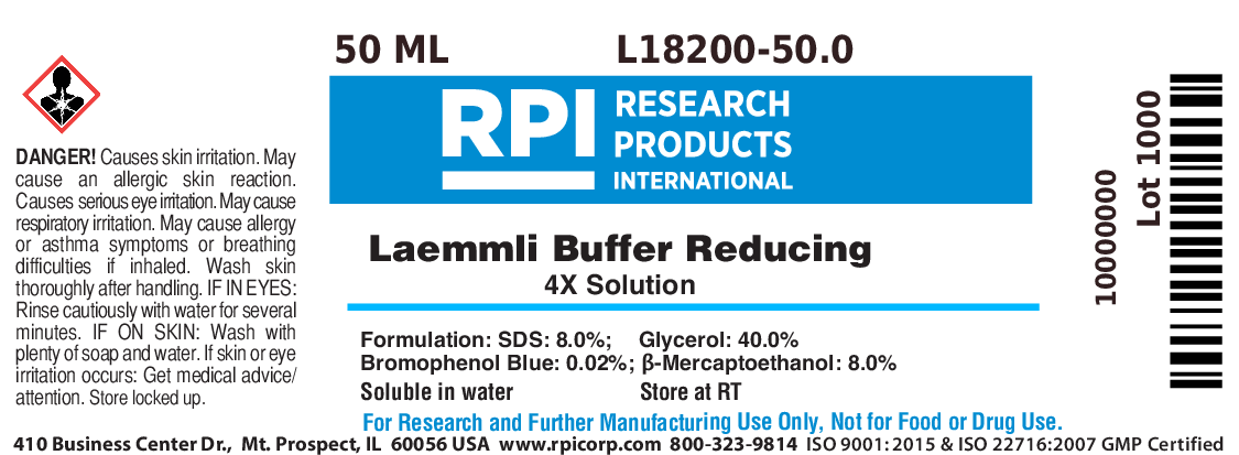 L18200-50.0 - Laemmli Buffer Reducing, 4X Solution, 50 Milliliters
