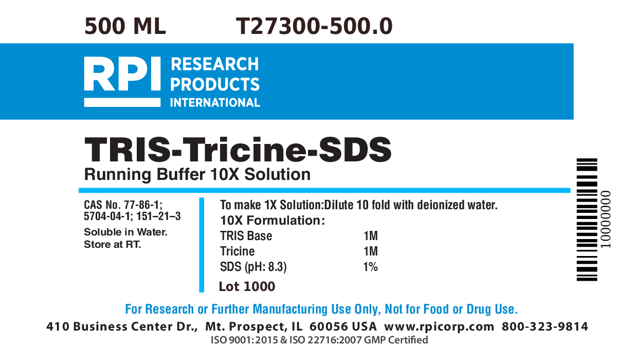 T27300-500.0 - TRIS-Tricine-SDS Running Buffer 10X Solution, 500 ...